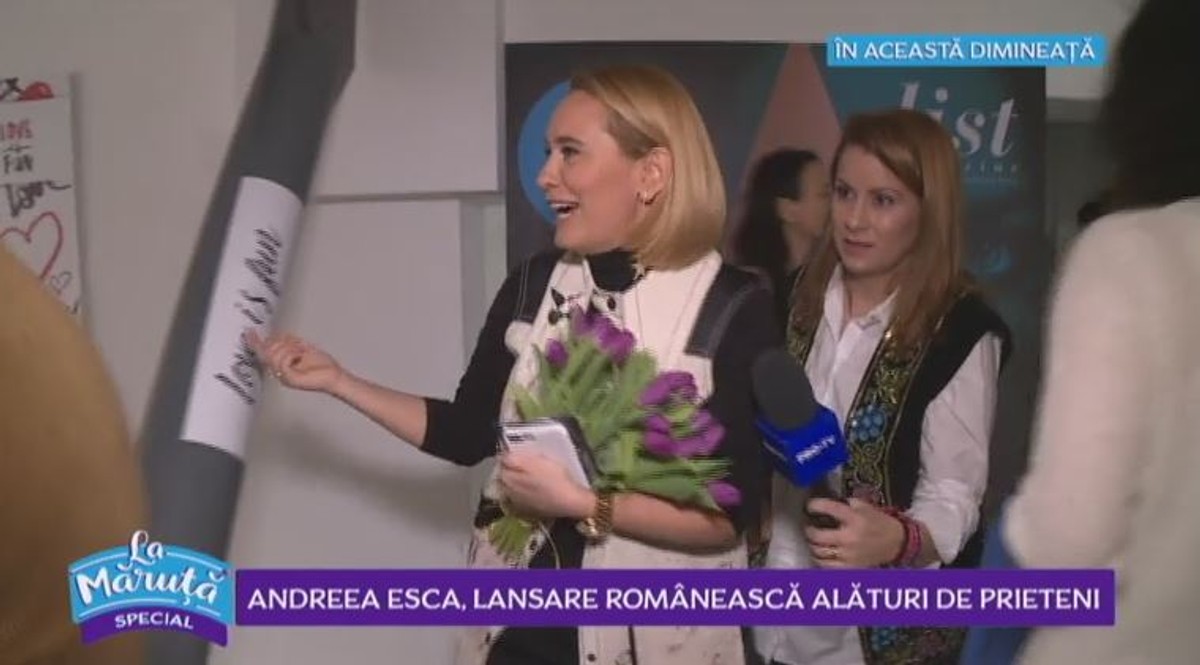 Andreea Esca, lansare romaneasca alaturi de prieteni | La Măruță | PRO ...