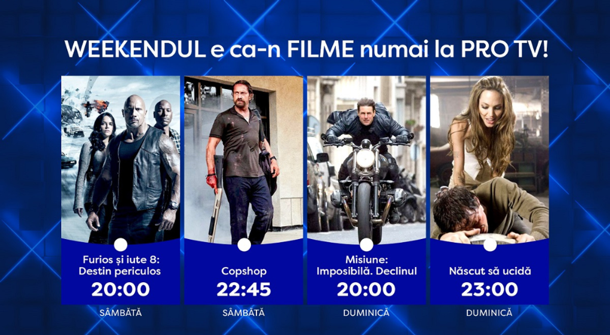 Weekend exploziv la PRO TV. Urmărește filmele de acțiune care te țin cu ...