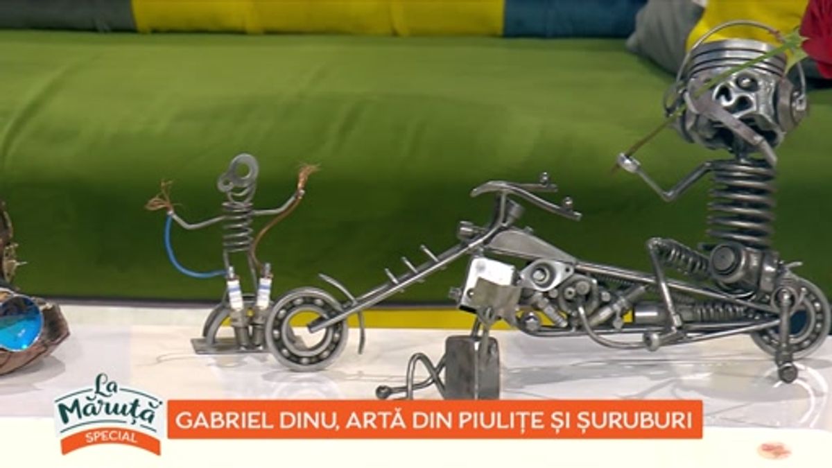 Gabriel Dinu, artă din piulițe și șuruburi | Scene si bonusuri din La ...