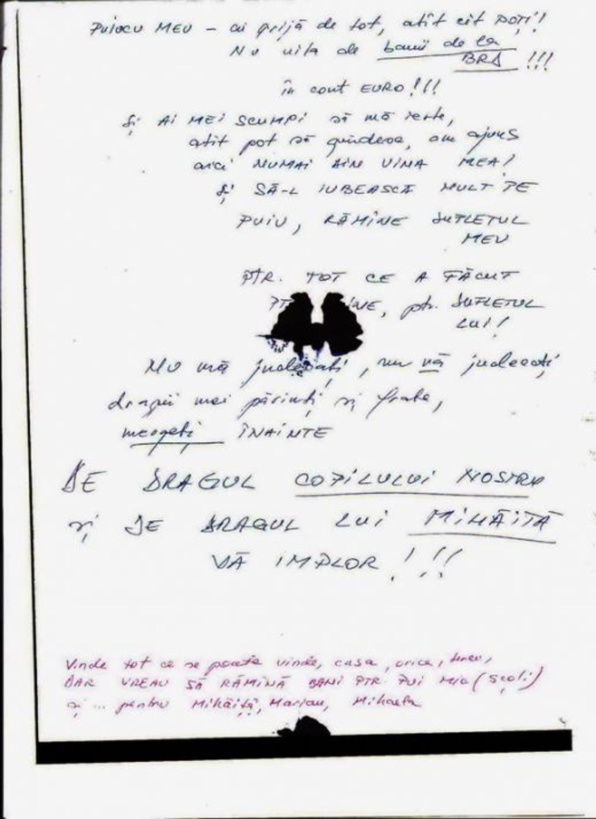 Aici poti vedea intreg testamentul de suflet lasat de Madalina Manole ...