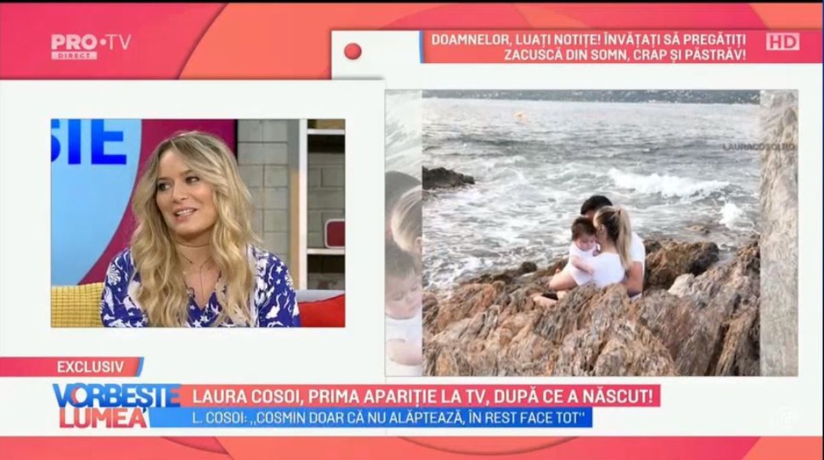 VIDEO Laura Cosoi, prima apariție la TV, după ce a născut | PRO TV