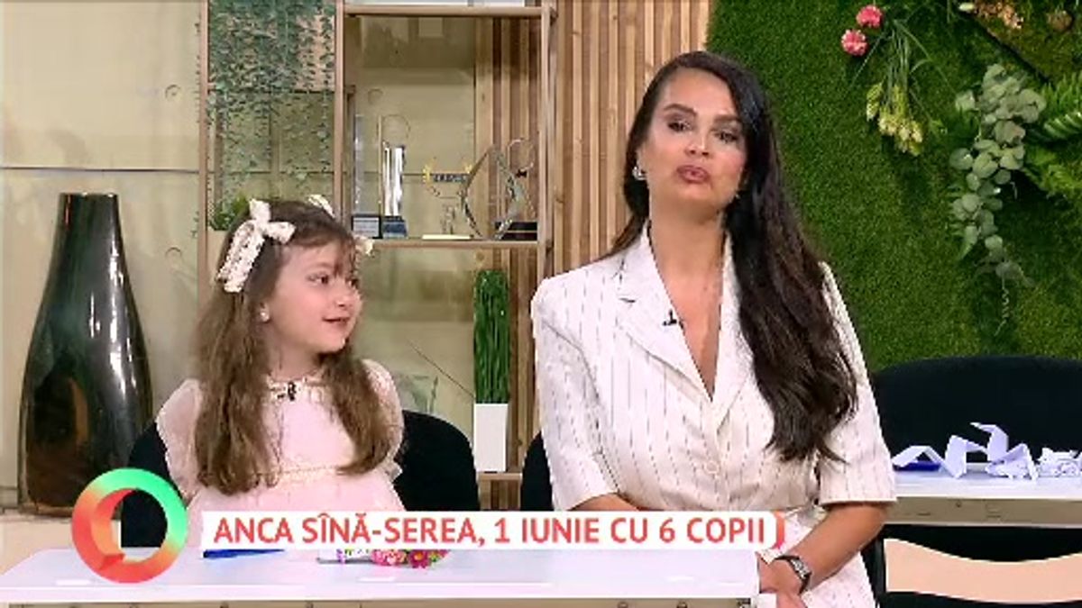 Anca Sînă-Serea, 1 iunie cu 6 copii | Scene si bonusuri din Vorbește ...