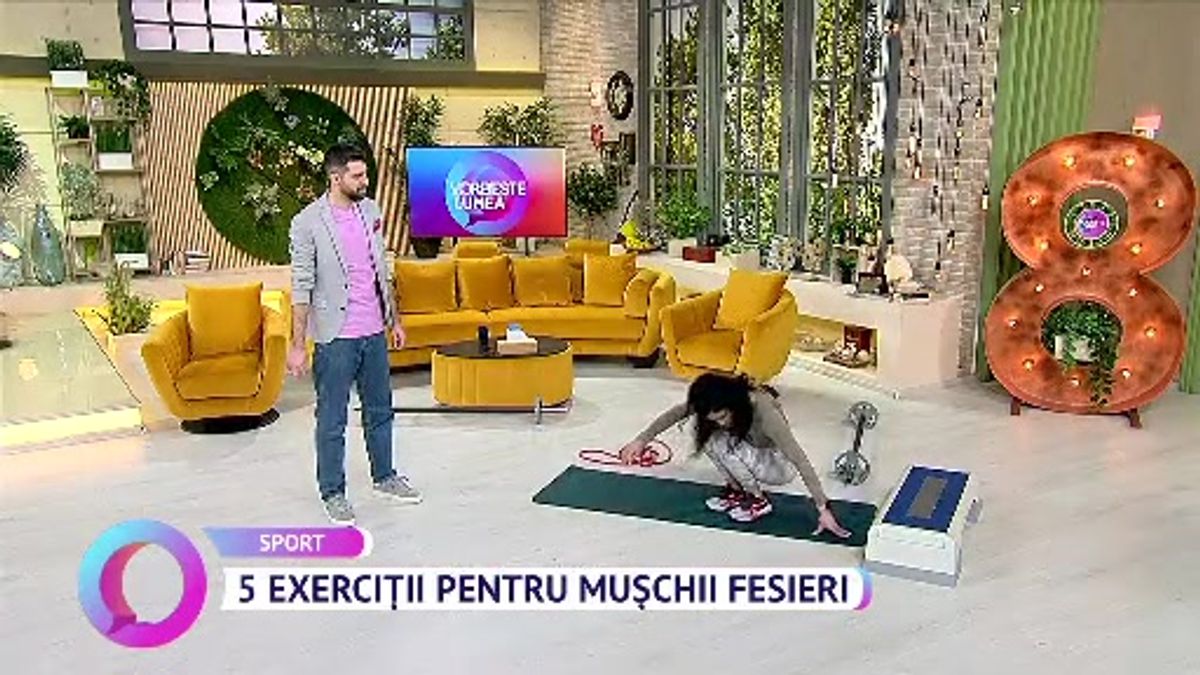 5 exerciții pentru mușchii fesieri | Scene si bonusuri din Vorbește ...
