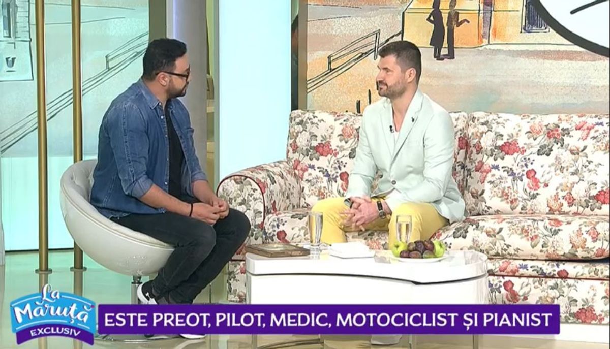 VIDEO Este preot, pilot, medic, motociclist și pianist. Află mai multe ...