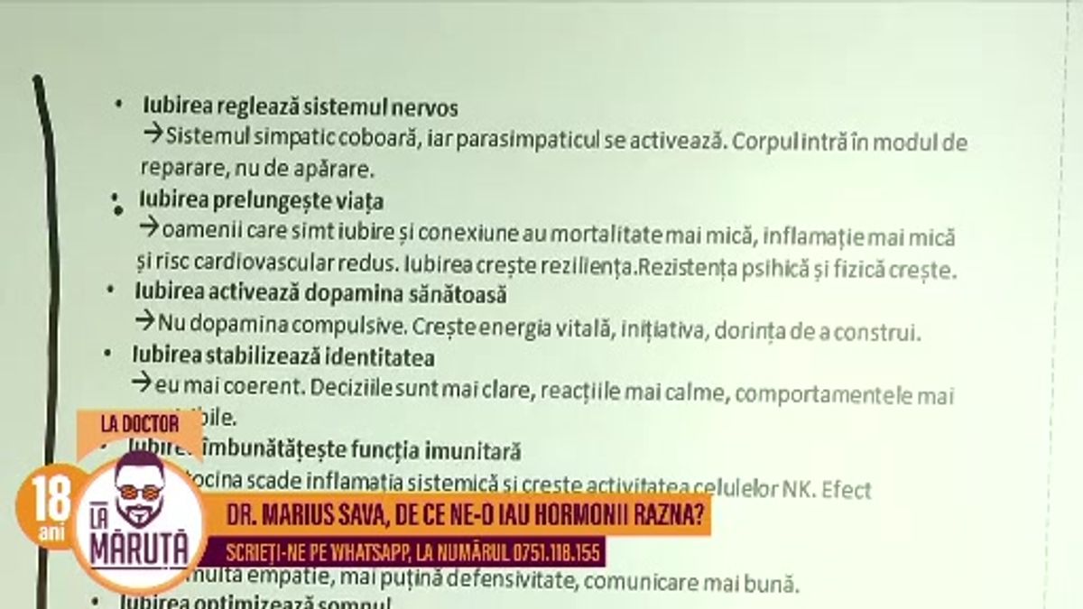 Dr. Marius Sava, de ce ne-o iau hormonii razna? | Scene si bonusuri din ...