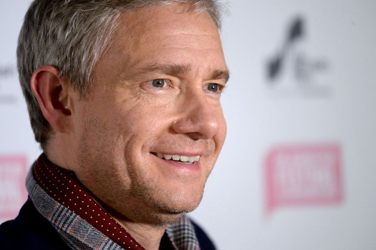 Cum arată iubita lui Martin Freeman, cu 21 de ani mai tânără decât el ...