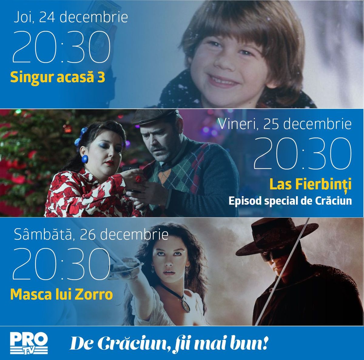 Programul special PRO TV de Craciun a fost pe primul loc in topul ...