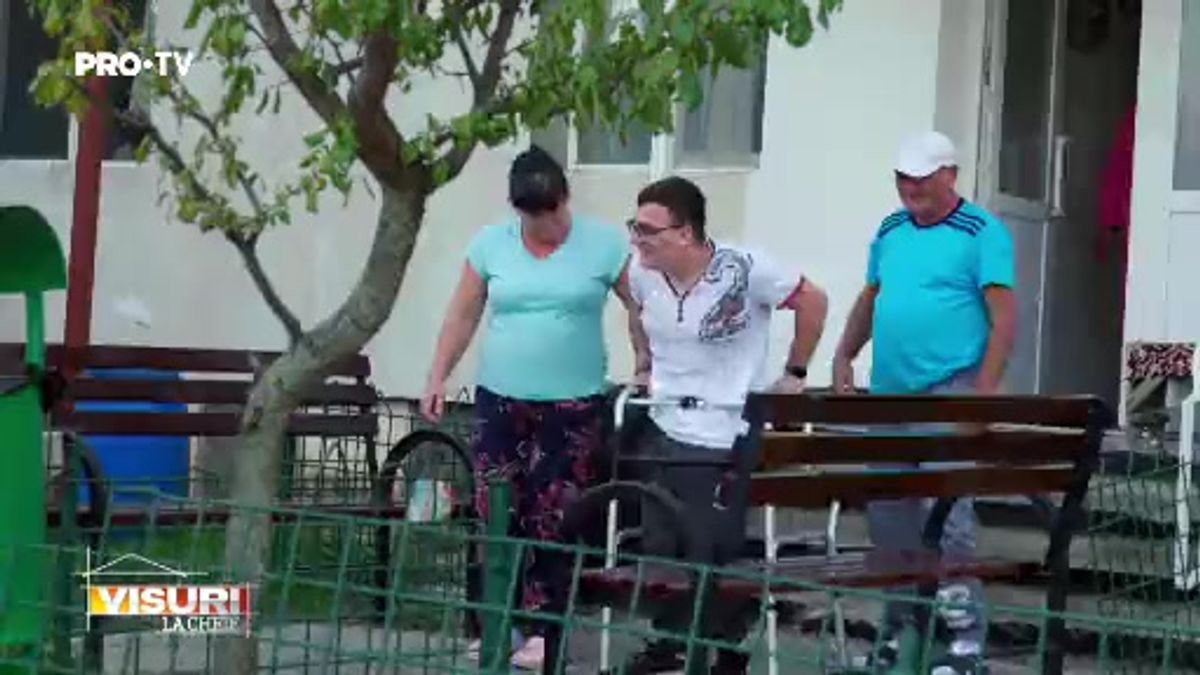 Andrei Ionescu, tânărul care învață să meargă în fiecare zi | Scene si bonusuri din Visuri la ...