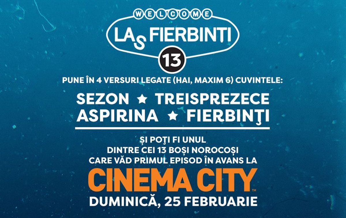S-au aflat castigatorii CONCURSULUI care vor vedea episodul in PREMIERA ...