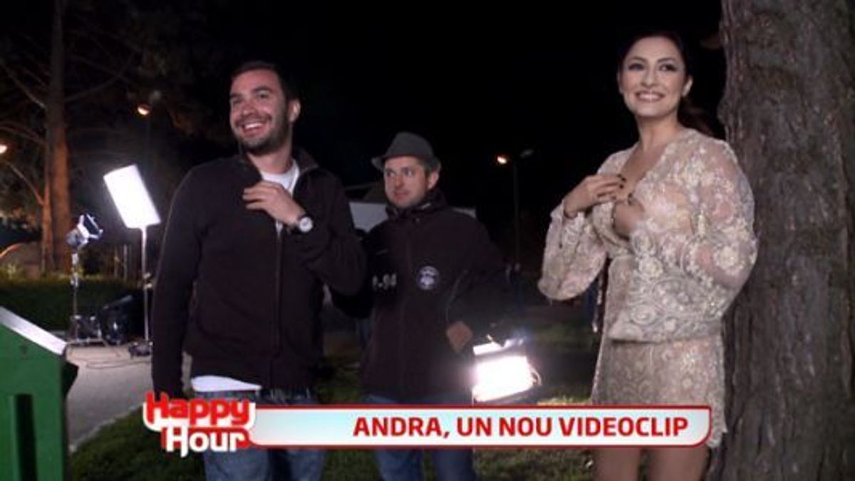 Afla cum au decurs filmarile la cel mai nou videoclip al Andrei si cum a sustinut-o Maruta pe ...