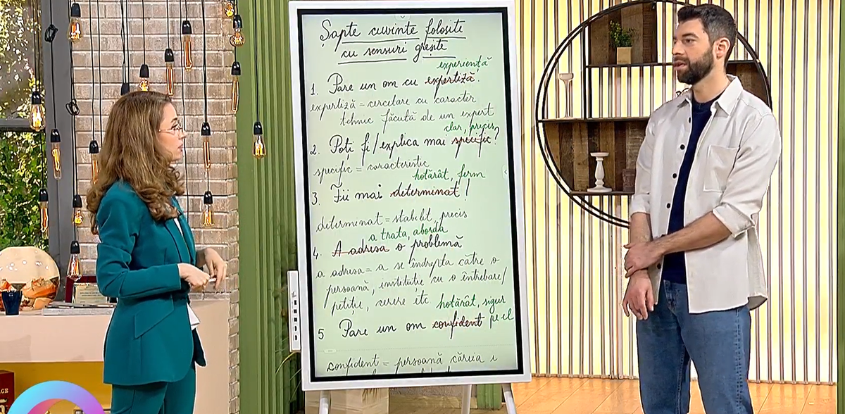 Corina Popa ne spune cuvinte din limba română folosite cu sensuri ...
