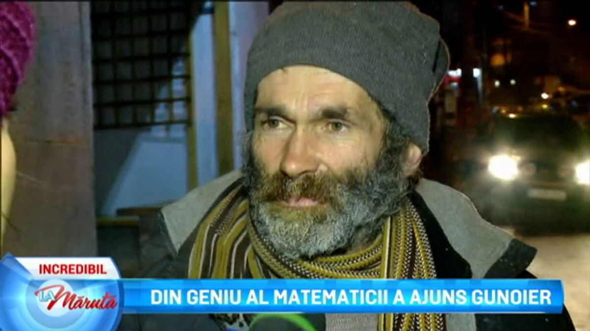 Din geniu al matematicii a ajuns gunoier | Scene si bonusuri din La ...