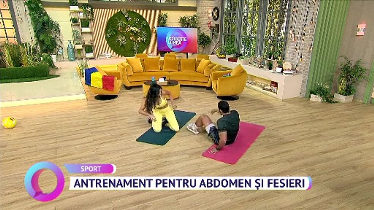 Antrenament pentru abdomen și fesieri | Scene si bonusuri din Vorbește ...