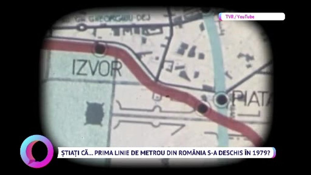 Știați că... prima linie de metrou din România s-a deschis în 1979 ...