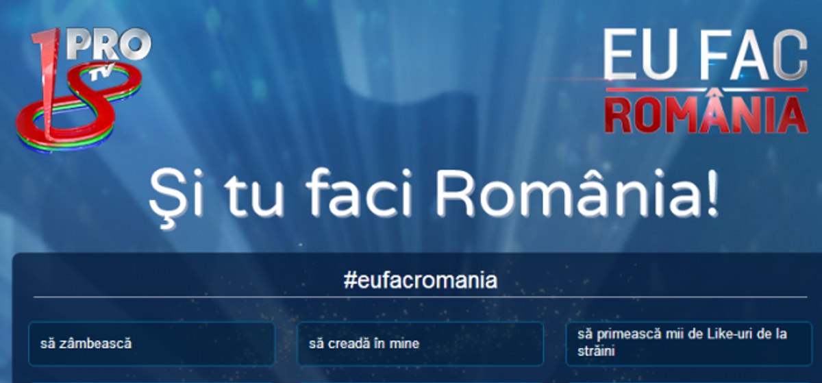 De 1 Decembrie, ProTV lanseaza aplicatia "Eu fac Romania" | PRO TV