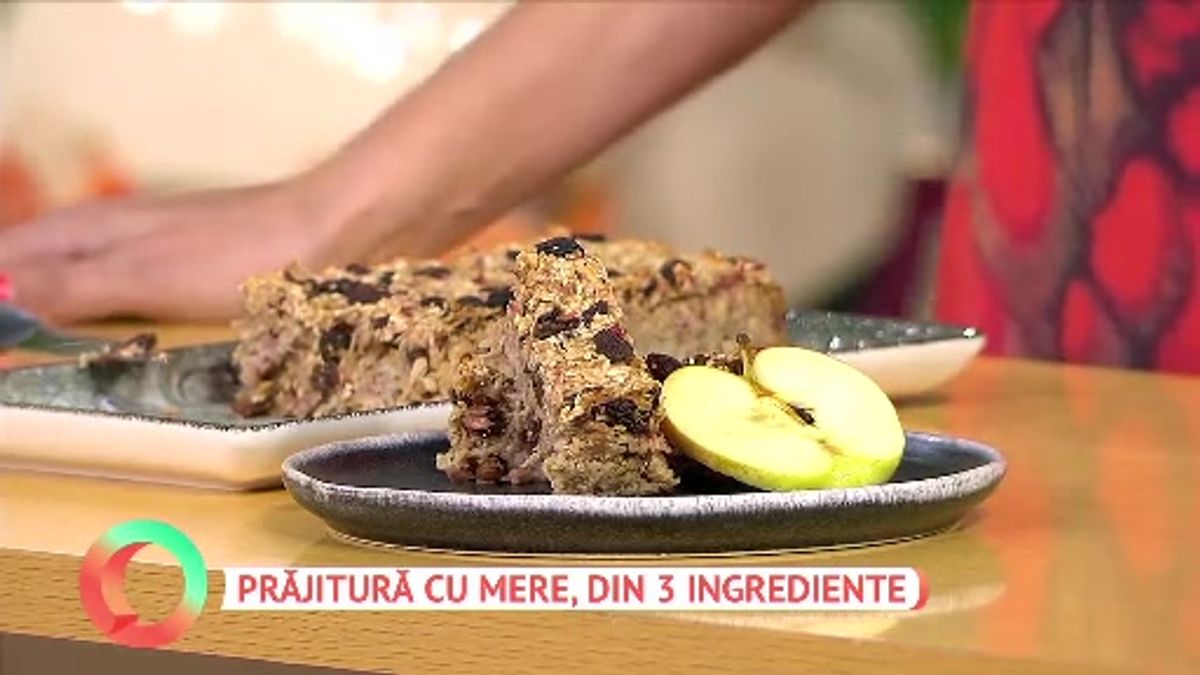 Prăjitură cu mere, din 3 ingrediente | Scene si bonusuri din Vorbește ...