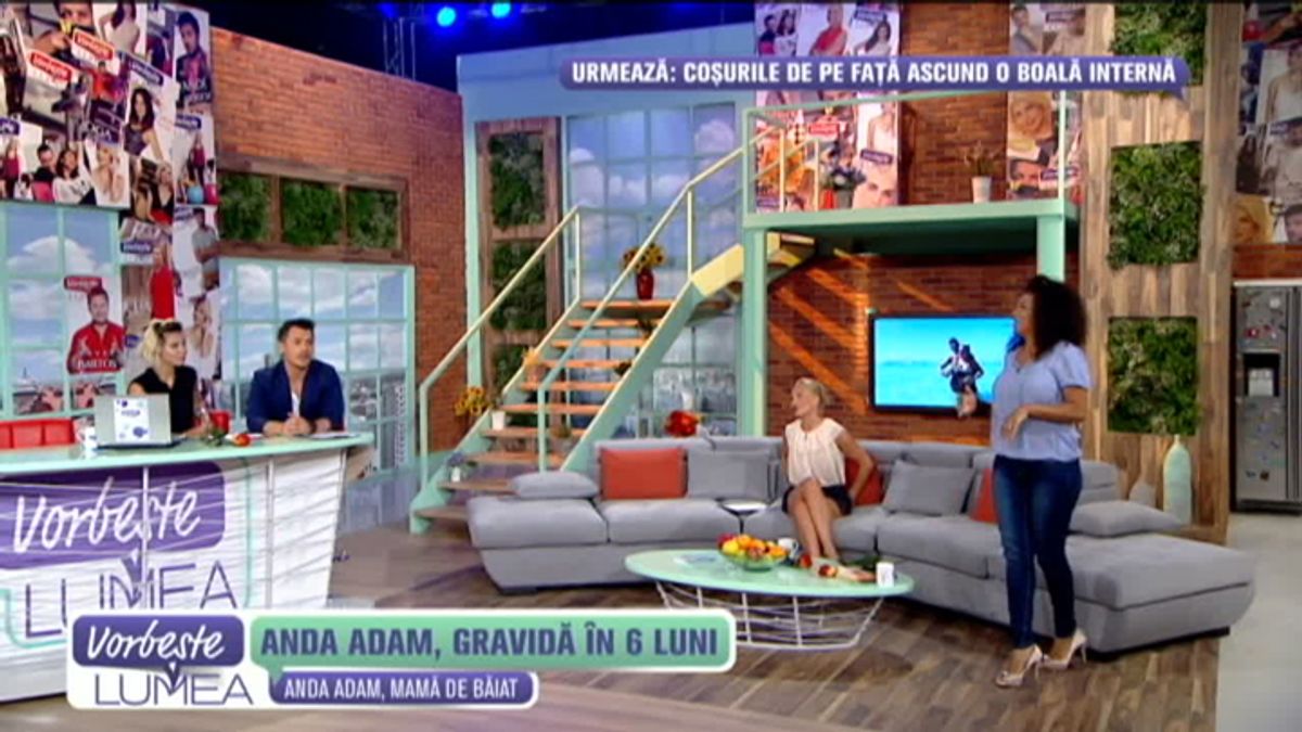 Anda Adam, gravida in 6 luni | Scene si bonusuri din Vorbește Lumea ...