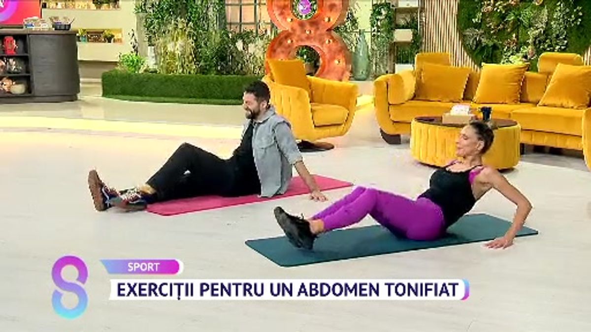 Exerciții pentru un abdomen tonifiat | Scene si bonusuri din Vorbește Lumea | PRO TV