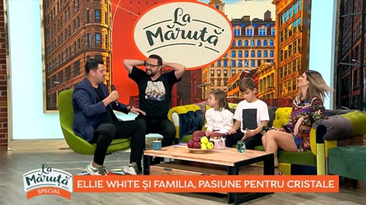 Ellie White și familia, pasiune pentru cristale | Scene si bonusuri din ...