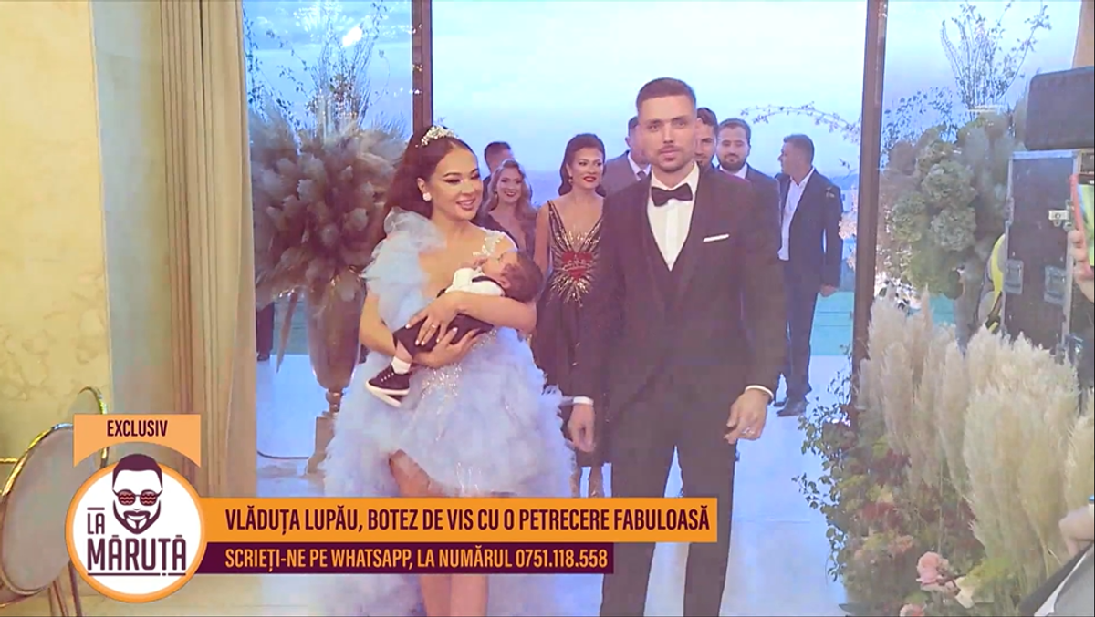 Imagini de excepție de la botezul organizat de Vlăduța Lupău și Adi Rus ...
