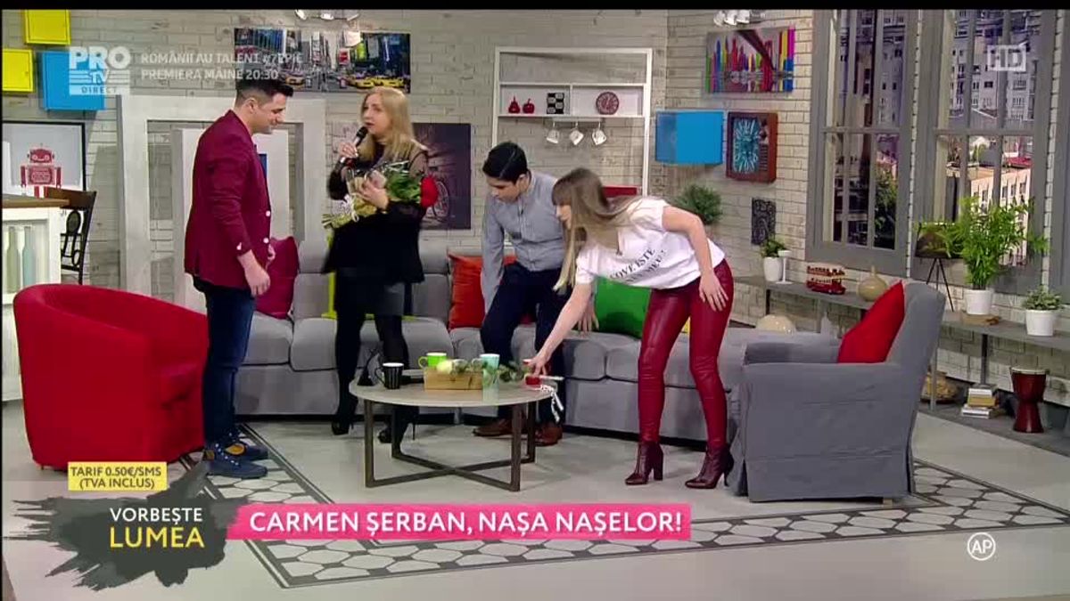 Carmen Serban, nasa naselor | Scene si bonusuri din Vorbește Lumea | PRO TV