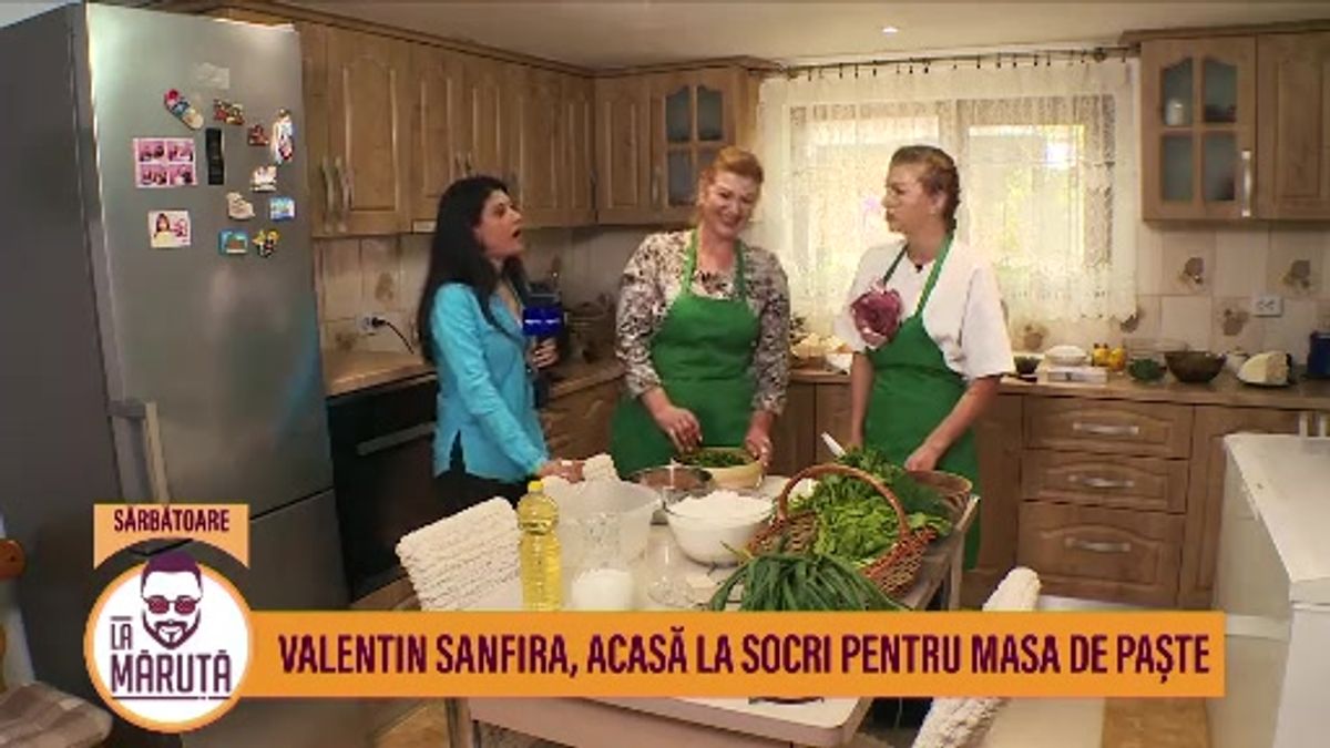 Valentin Sanfira, acasă la socri pentru masa de Paște | Scene si ...