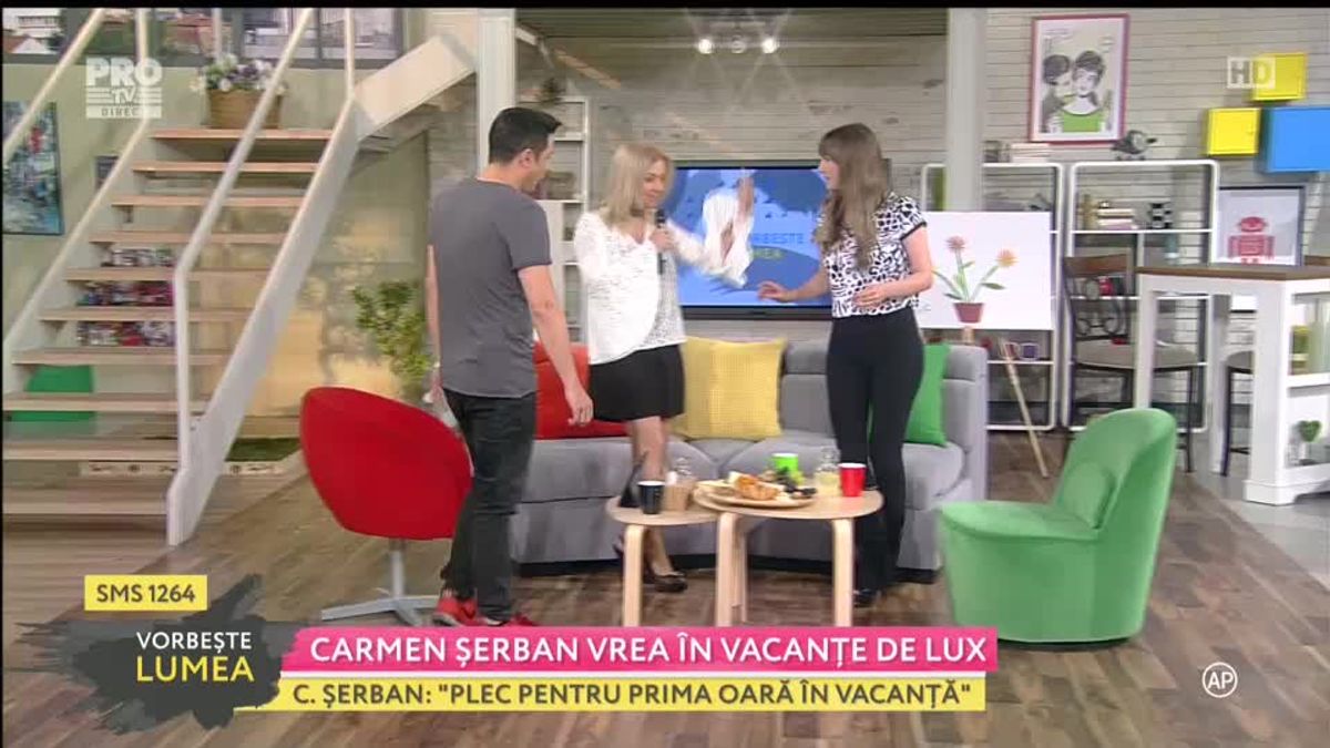 Carmen Serban vrea in vacante de lux | Scene si bonusuri din Vorbește ...