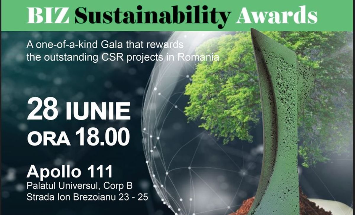 BIZ SUSTAINABILITY AWARDS premiază excelența și recunoaște cele mai ...