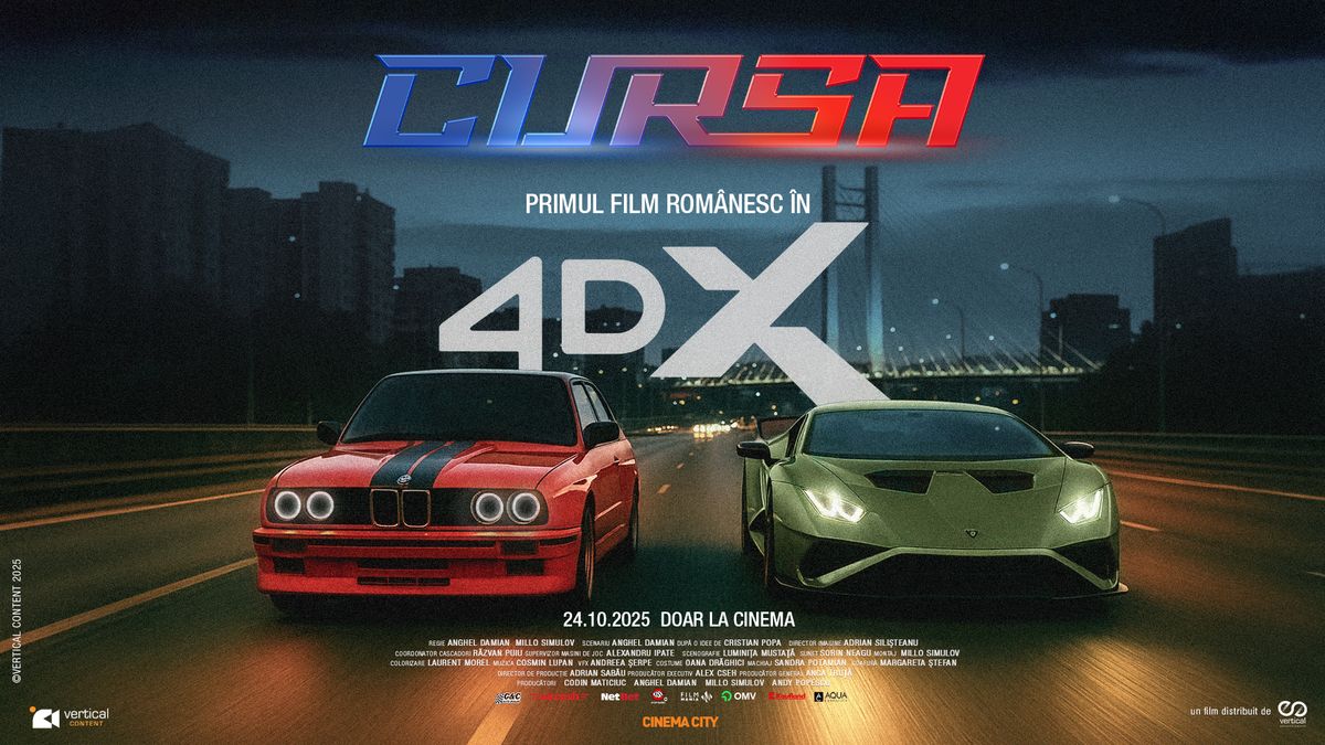 „CURSA” este primul film românesc disponibil în 4DX™. Biletele s-au pus în vânzare | PRO TV