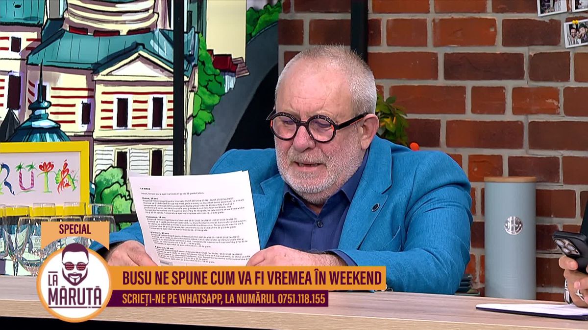 Busu ne spune cum va fi vremea în weekend | Scene si bonusuri din La ...