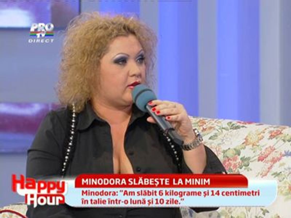 Minodora: "Lumea crede ca nu am slabit pentru ca nu ma tin de regim ...