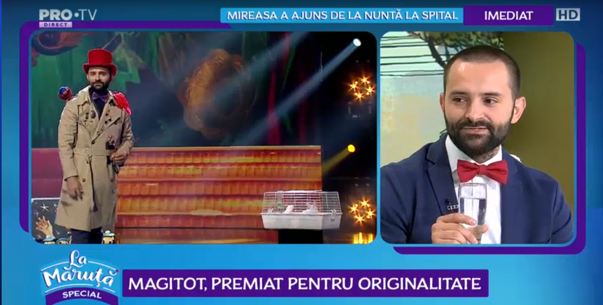 VIDEO Magitot, premiat pentru originalitate: "Pe drum spre București mi ...