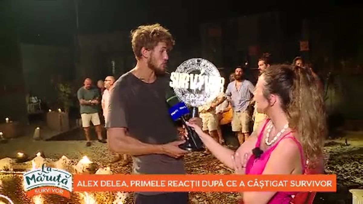 Alex Delea, primele reacții după ce a câștigat Survivor | Scene si ...