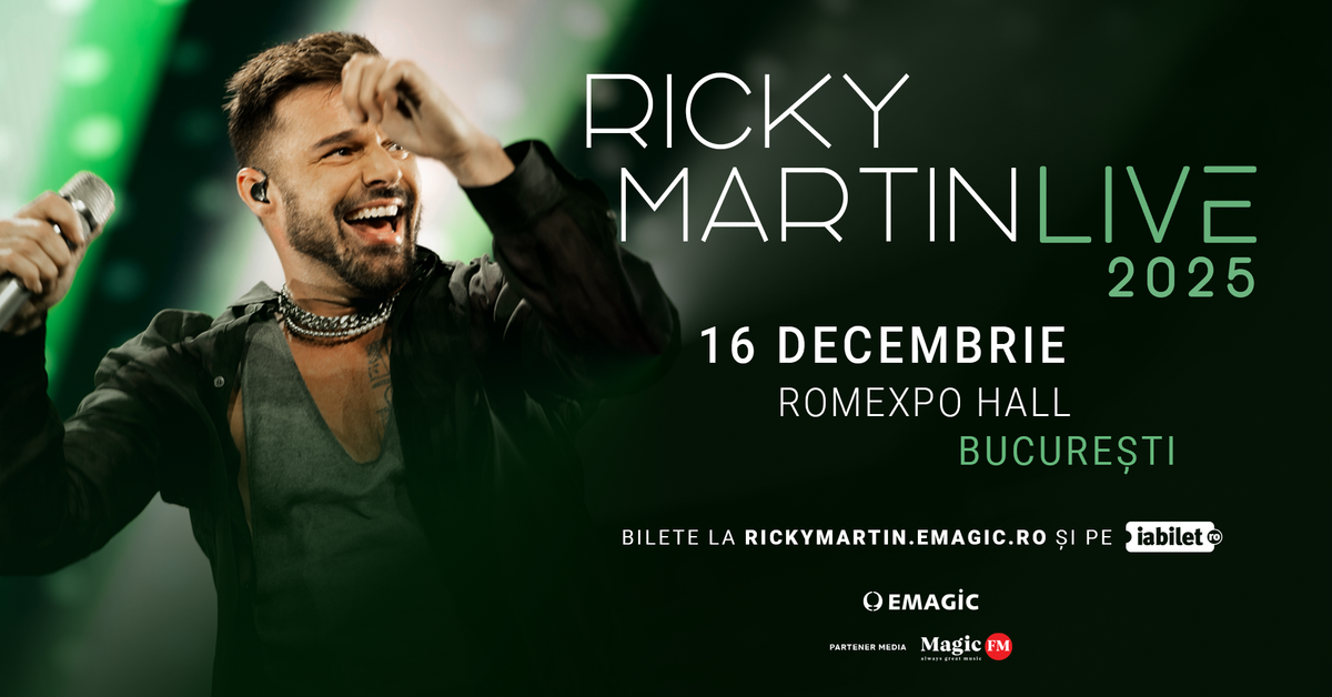 Ricky Martin vine la București! Superstarul mondial aduce show-ul ...