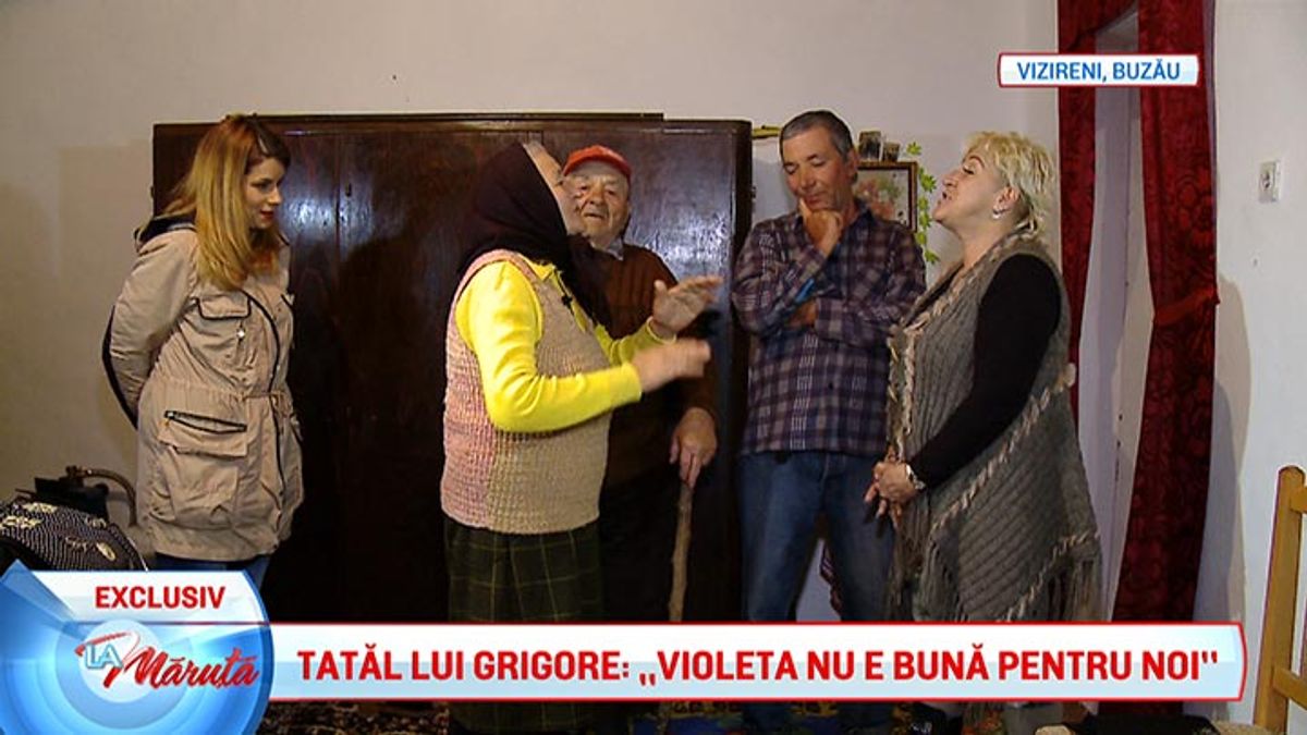Tatal lui Grigore: "Violeta nu e buna pentru noi" | Scene si bonusuri ...