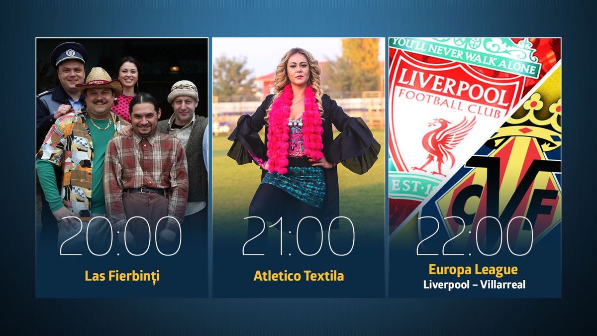 ASTAZI la PROTV ai fotbal si comedie! Liverpool - Villarreal incepe de ...