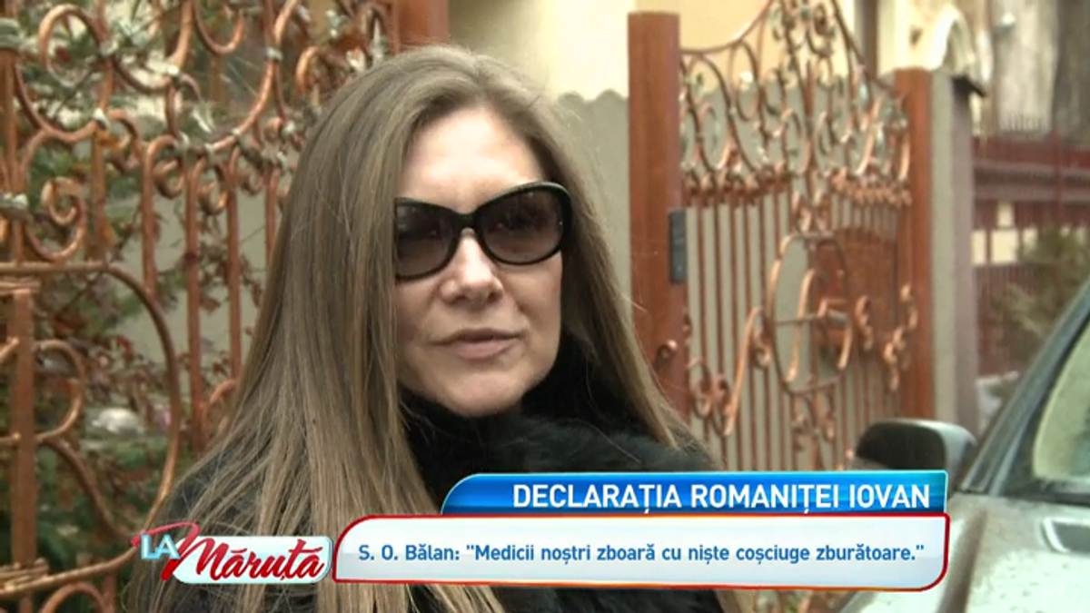 Primele declaratii ale Romanitei Iovan dupa moartea fostului sot ...