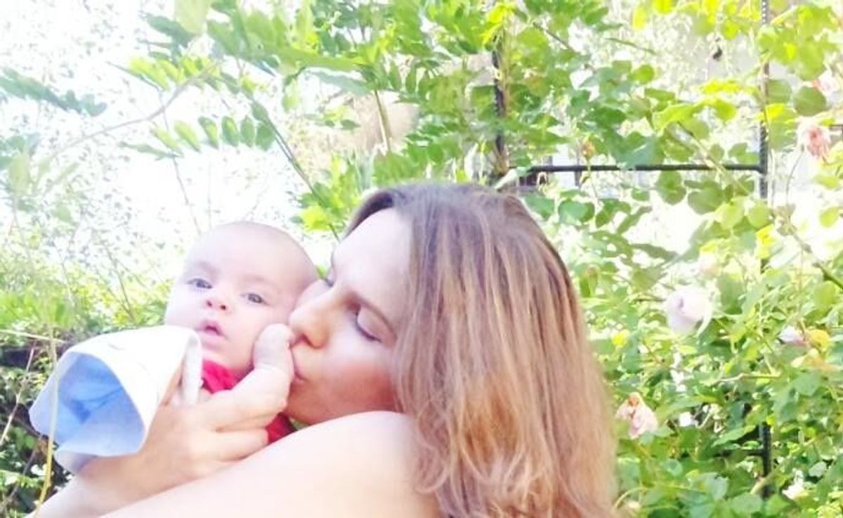 Anna Lesko, poza cu care i-a induiosat pe fani. Micutul Adam este copia ...