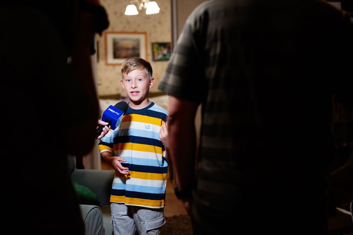 INTERVIU EXCLUSIV! Cel mai tânăr actor din „Scara B” are doar 8 ani ...