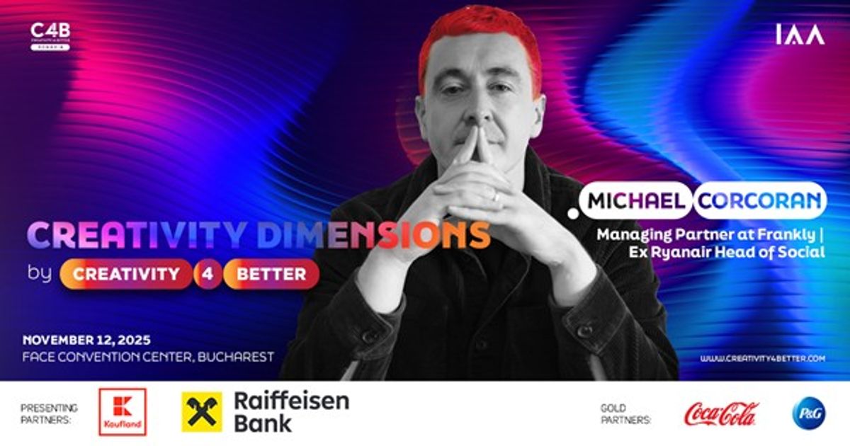 Michael Corcoran – arhitectul vocii digitale a Ryanair – vine la Creativity Dimensions by ...