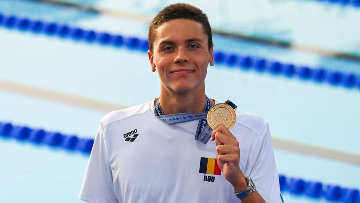 David Popovici obține medalia de aur la 200 metri liber la Europenele U23 - VIDEO | PRO TV