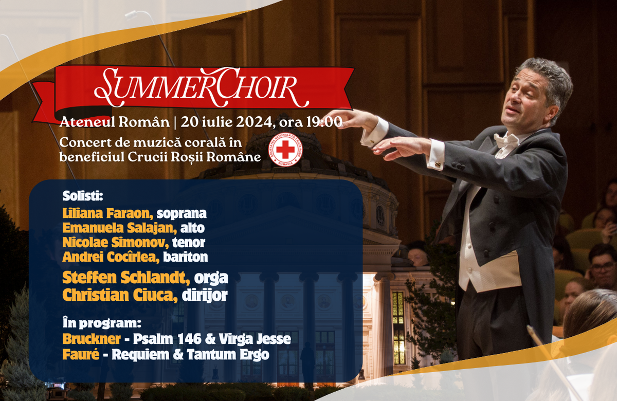 SummerChoir, Ateneul Român, 20 iulie - concert caritabil de muzică ...