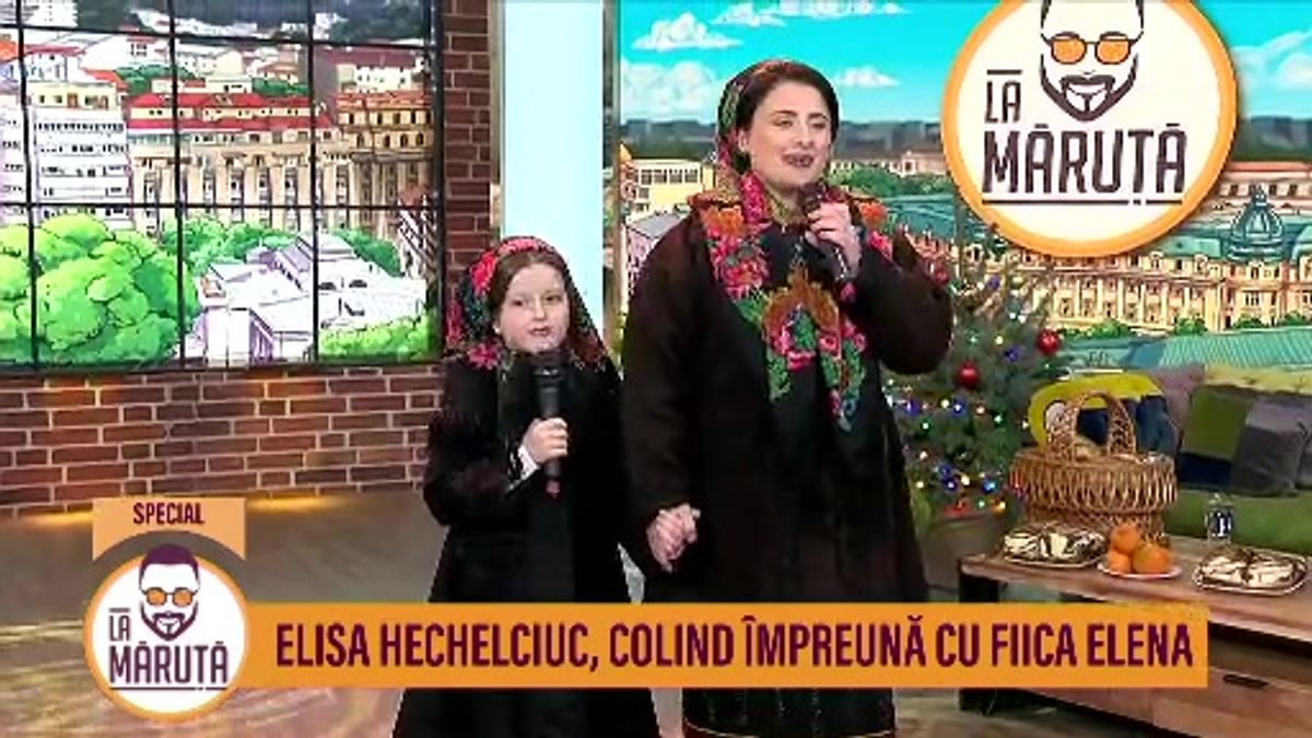 Elisa Hechelciuc, colind împreună cu fiica Elena | Scene si bonusuri ...