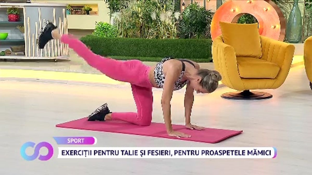 Exerciții pentru talie și fesieri, pentru proaspetele mămici | Scene si ...