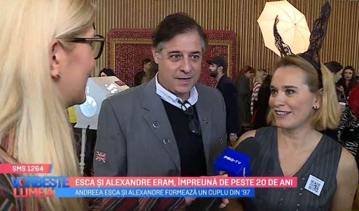VIDEO Andreea Esca și Alexandre Eram, despre povestea lor de dragoste ...