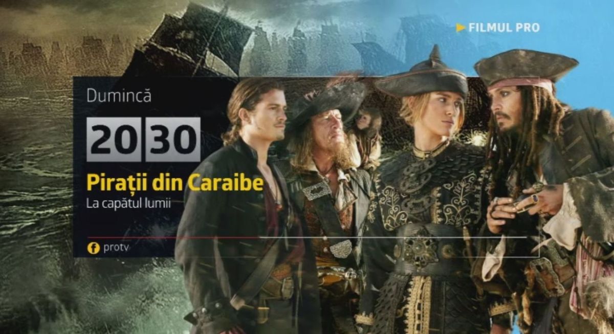 Cele mai bune filme se vad la ProTV: Duminica, de la 20:30, ai "Piratii ...