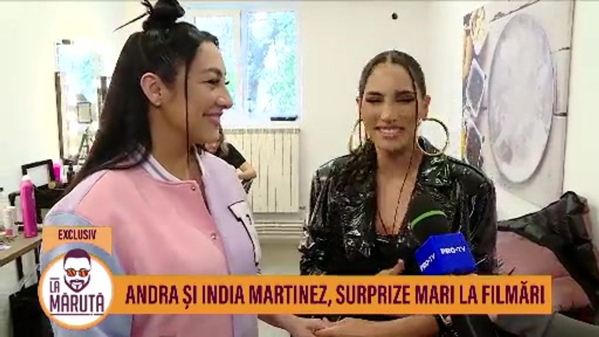 Andra și India Martinez, surprize mari la filmări | Scene si bonusuri ...