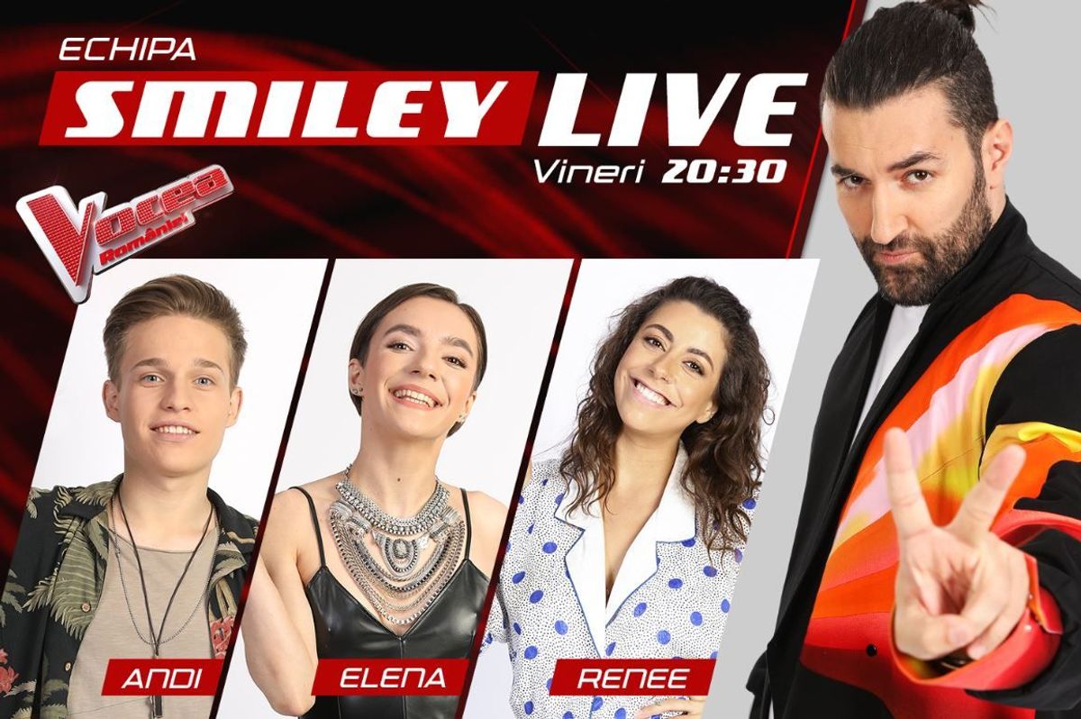 Vocea României 2019 - Echipa Smiley: Elena Ilie, Renee Santana și Andi ...