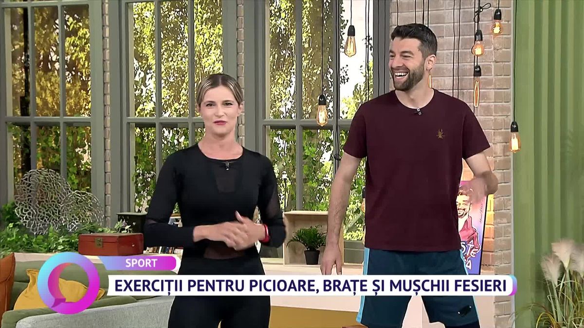 Exerciții pentru brațe, picioare și mușchi fesieri | Scene si bonusuri ...