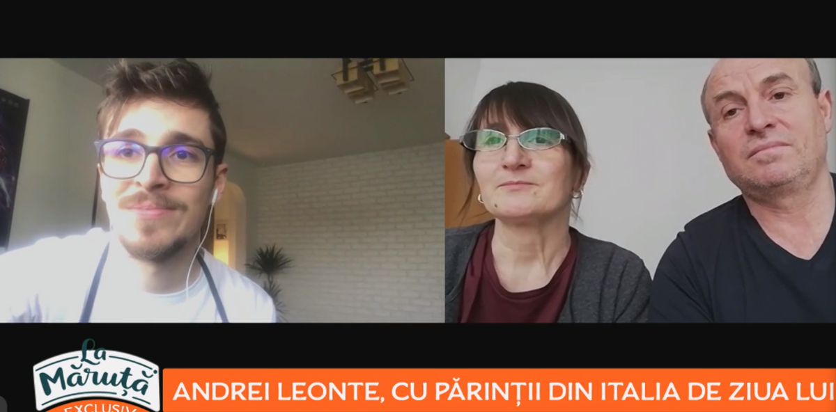 Moment emoționant. De ziua lui, Andrei Leonte și-a văzut părinții din ...